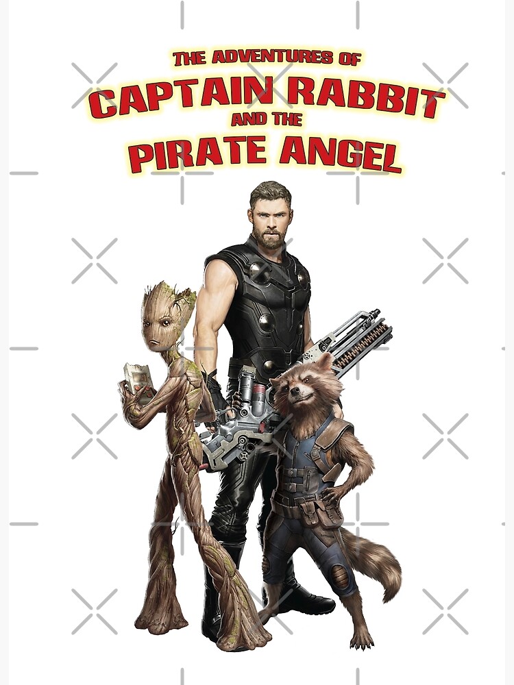 "Captain Rabbit & The Pirate Angel" Art Print for Sale by racecar32 ...