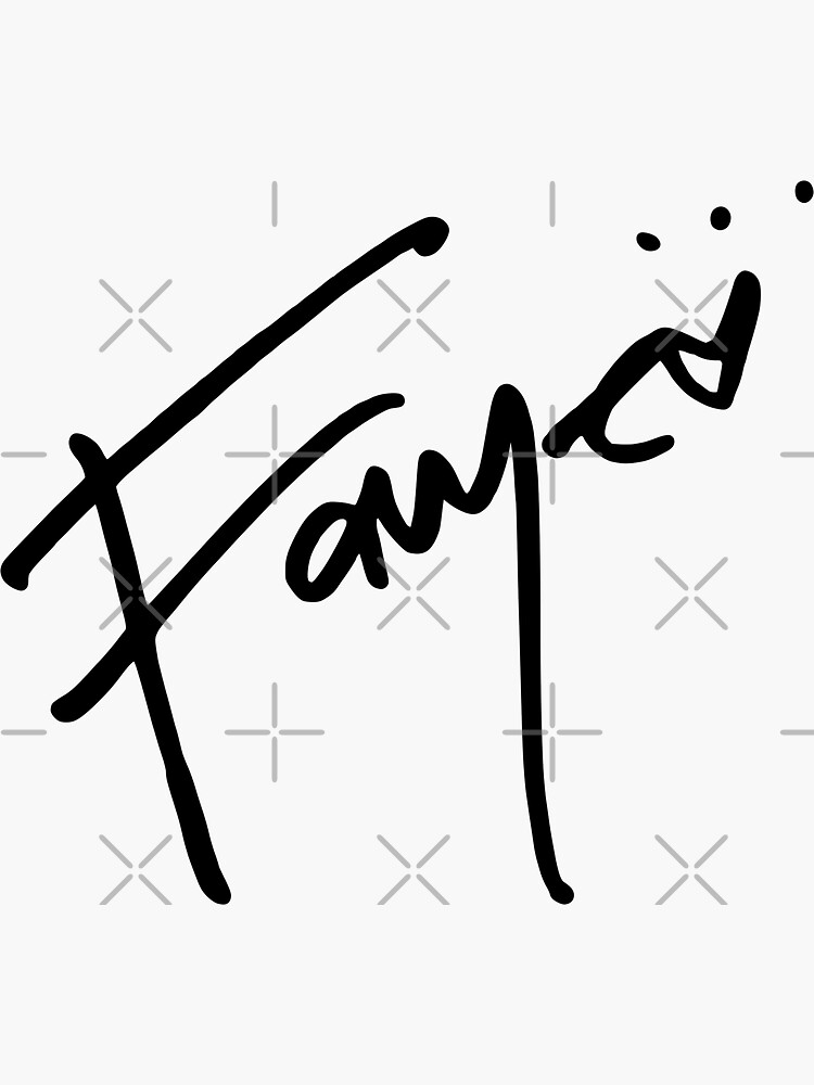 "Faye Peraya Malisorn Signature Autograph - Black | Thai GL Blank the ...