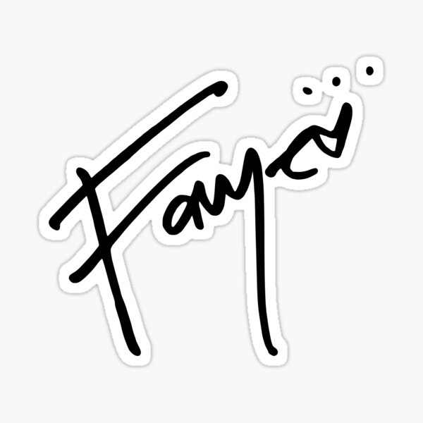 "Faye Peraya Malisorn Signature Autograph - Black | Thai GL Blank the ...