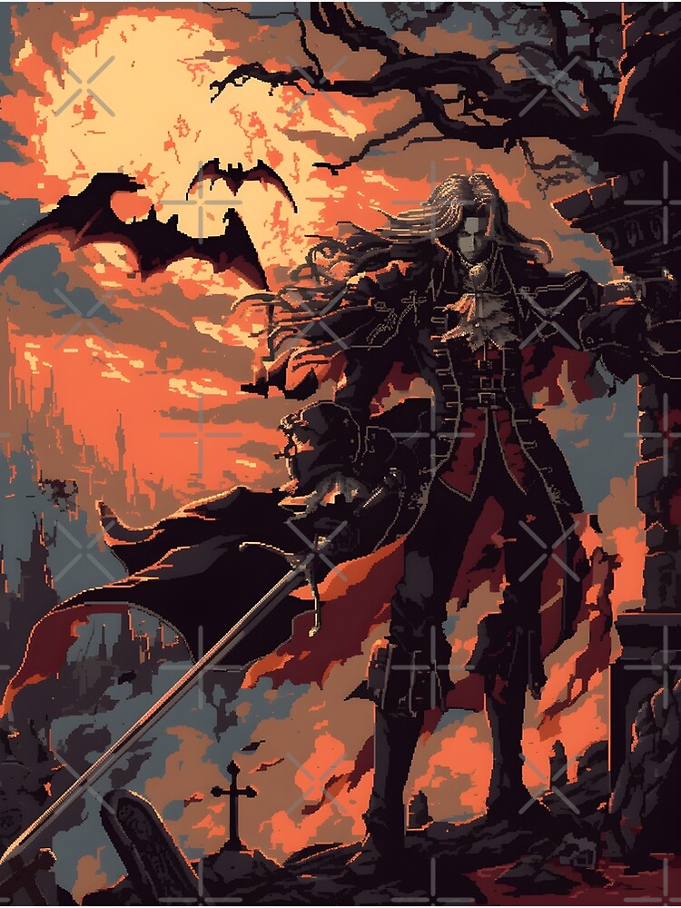 "Alucard Pixel Art" Poster for Sale by SchellStation | Redbubble