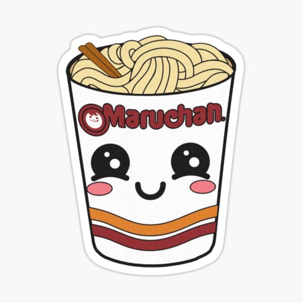 "Maruchan" Sticker by YChangShop | Redbubble