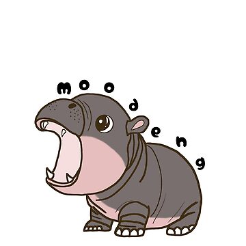 "Moodeng" Sticker for Sale by Narawadeesyed | Redbubble