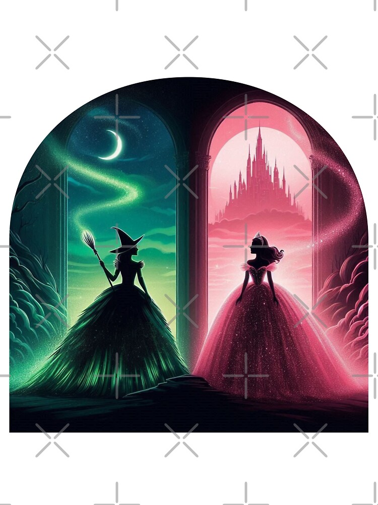 Elphaba Glinda Wicked The Musical Defying Gravity Kids T Shirt For