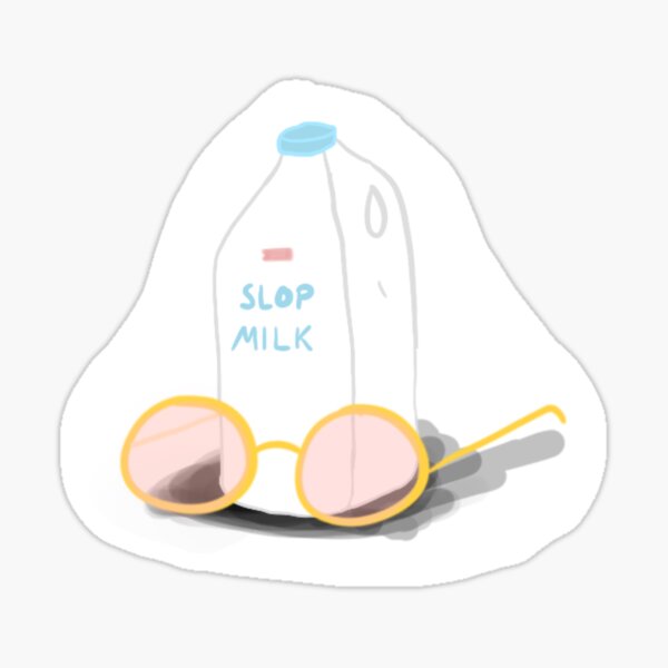 "Slop Milk" Sticker for Sale by DylanRewind | Redbubble