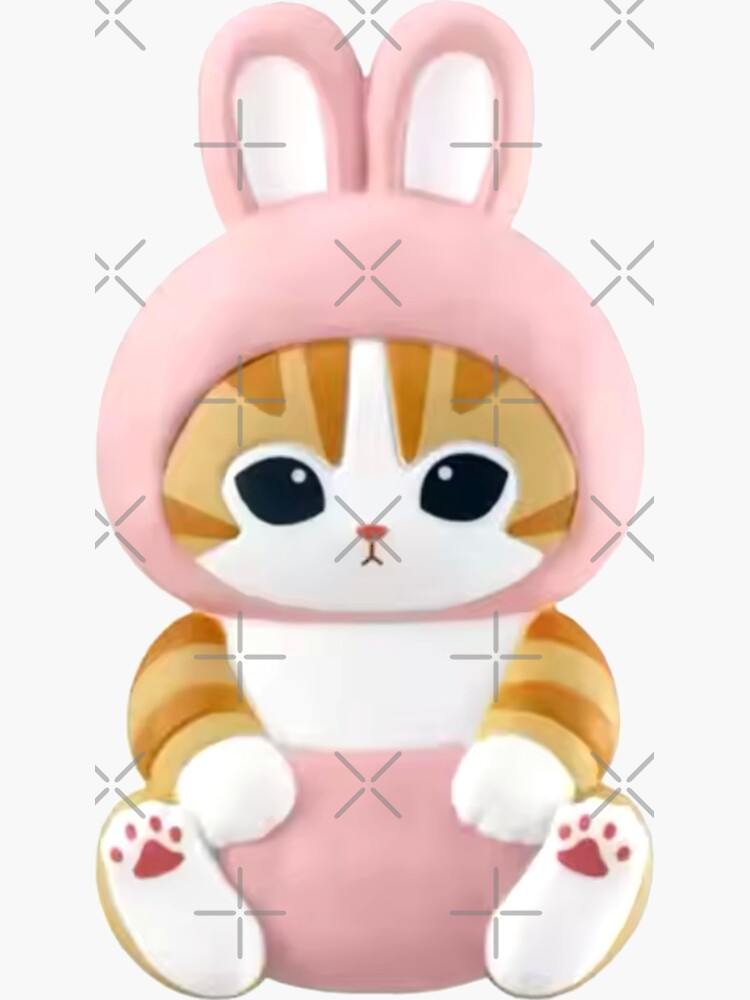 "Mofusand - Pink Rabbit" Sticker for Sale by penny555 | Redbubble