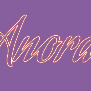 "Anora Film Title Sean Baker" Sticker for Sale by laurasmagic | Redbubble