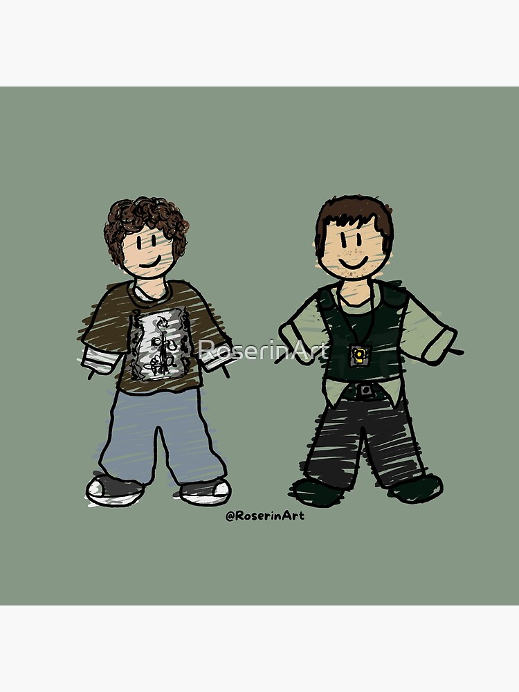 "Daniel and Eric Matthews Stick Figures" Photographic Print for Sale by ...