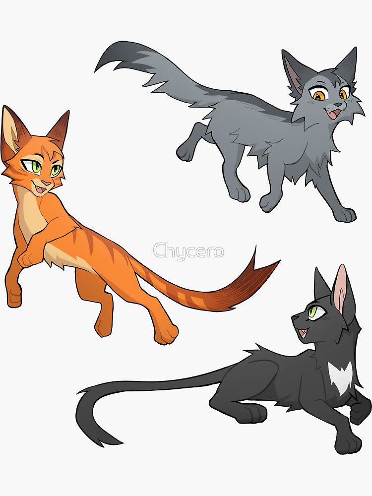 "Firepaw, Graypaw and Ravenpaw from Warrior Cats - Into the Wild ...