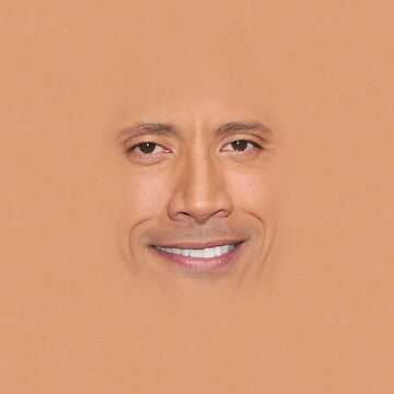 "The Rock Face" Sticker for Sale by MisterPlop | Redbubble