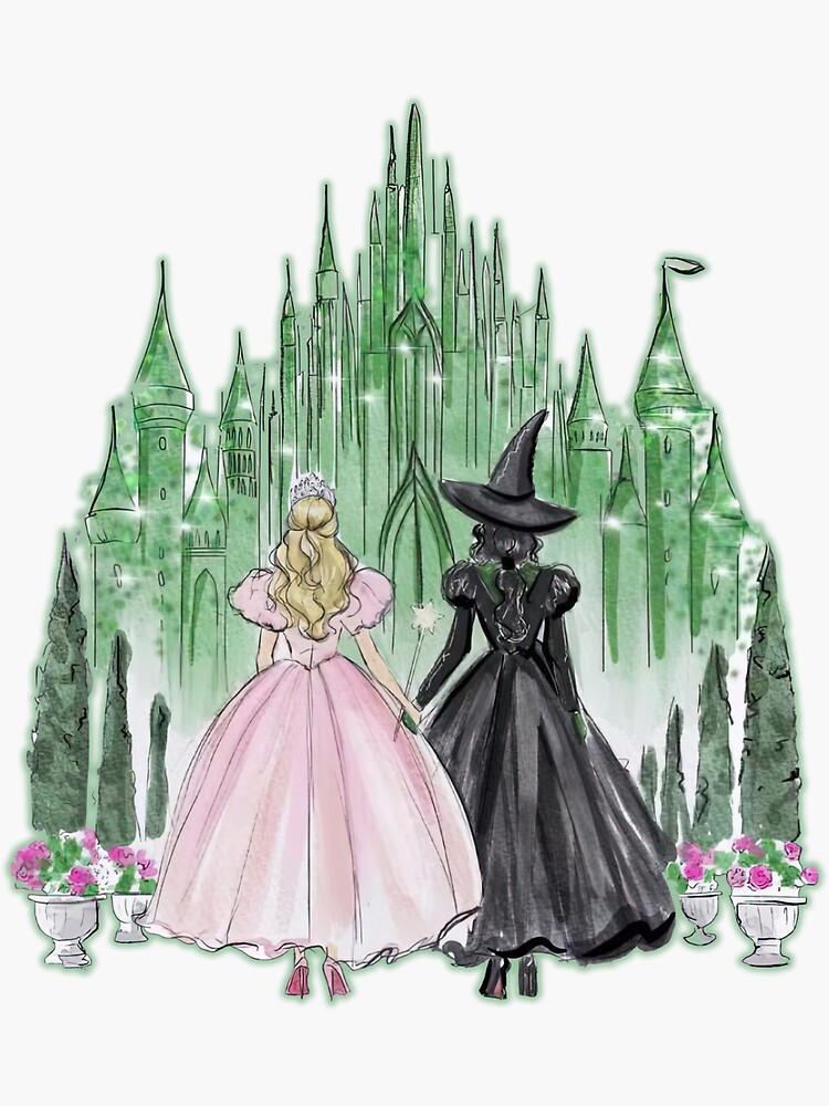 "Wicked Castle Watercolor Art" Sticker for Sale by AtanacioBridget ...
