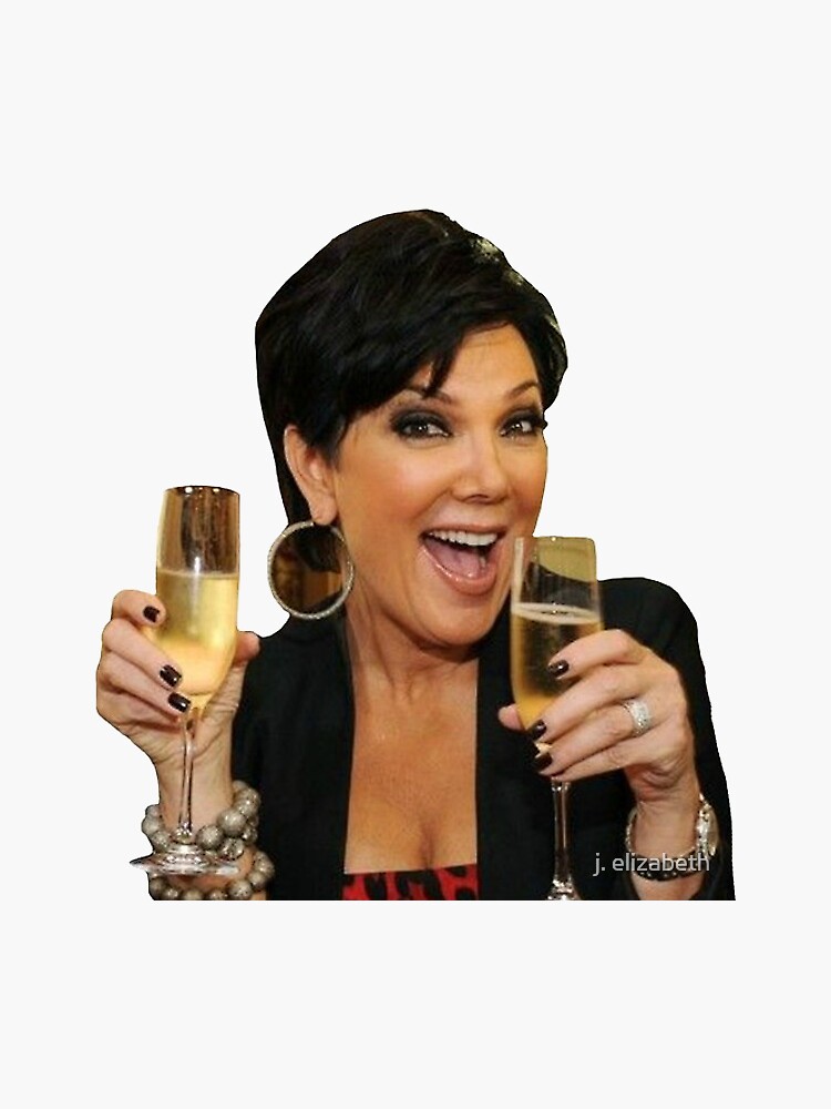 "kris jenner" Sticker for Sale by jelantzy | Redbubble