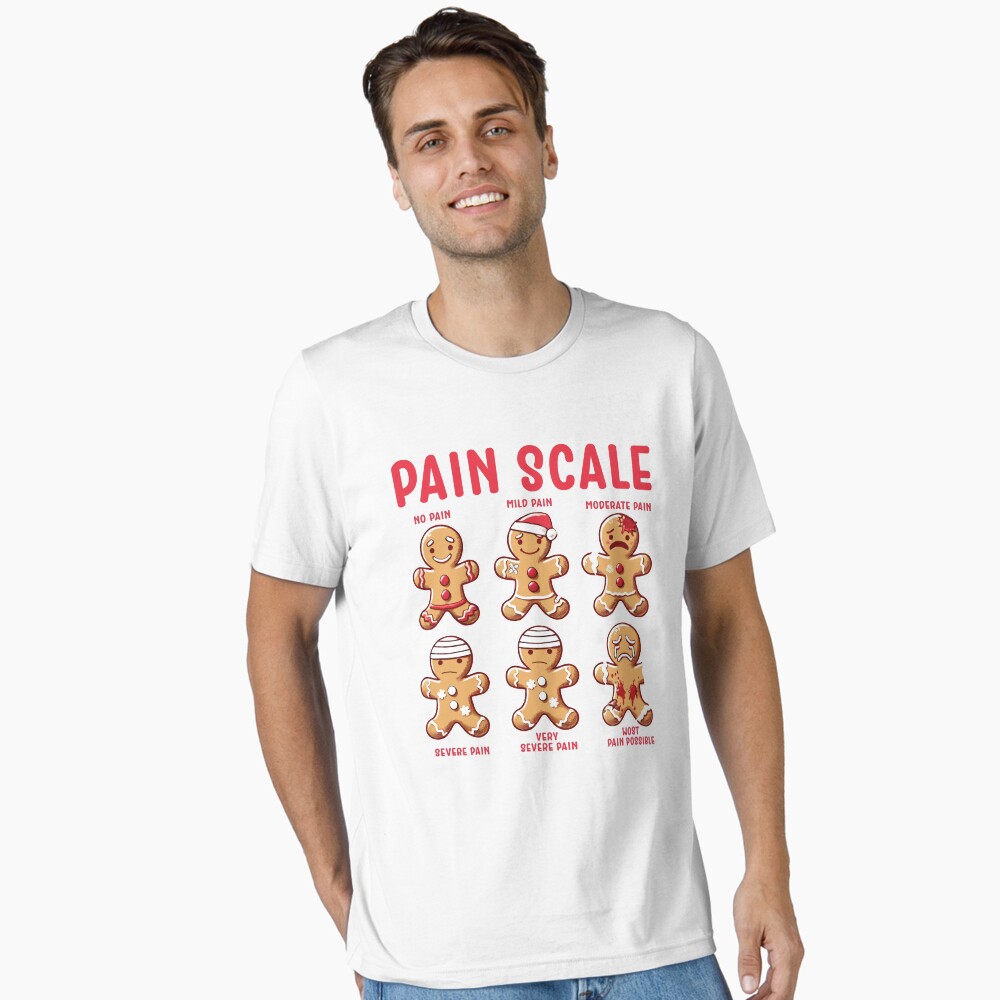 "Pain Scale, Christmas Nurse, Gingerbread Man" Sticker for Sale by ...