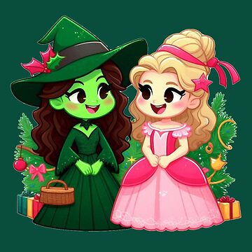 "Elphaba & Glinda Wicked the Musical Christmas" Poster for Sale by ...