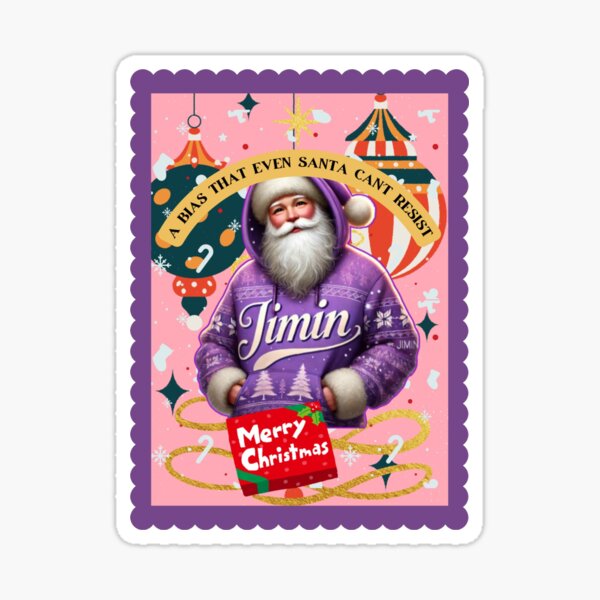 "Santa has a bias" Sticker for Sale by ARMYPLUGCO | Redbubble