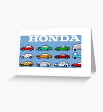 Honda Greeting Cards | Redbubble