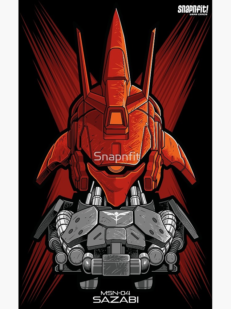 "Sazabi" Poster for Sale by Snapnfit | Redbubble