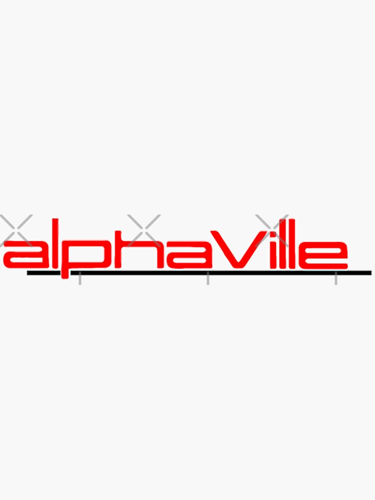 "Alphaville synth pop band Germany" Sticker for Sale by SanelaJakovlje ...