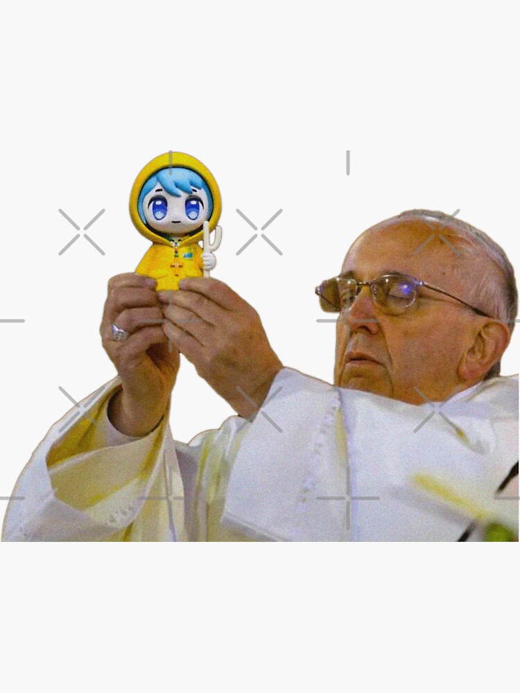 "Pope X Luce - The Vatican Mascot" Sticker for Sale by 200ug | Redbubble