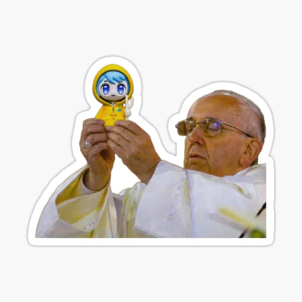 "Pope X Luce - The Vatican Mascot" Sticker for Sale by 200ug | Redbubble