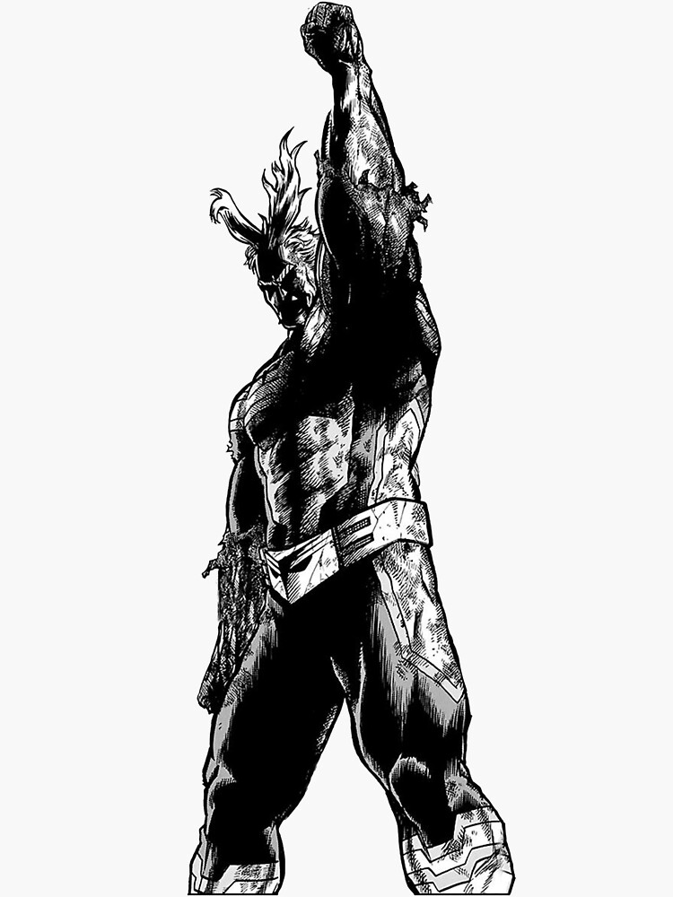 "All Might's Last Stand: My Hero Academia" Sticker for Sale by FamsTees ...