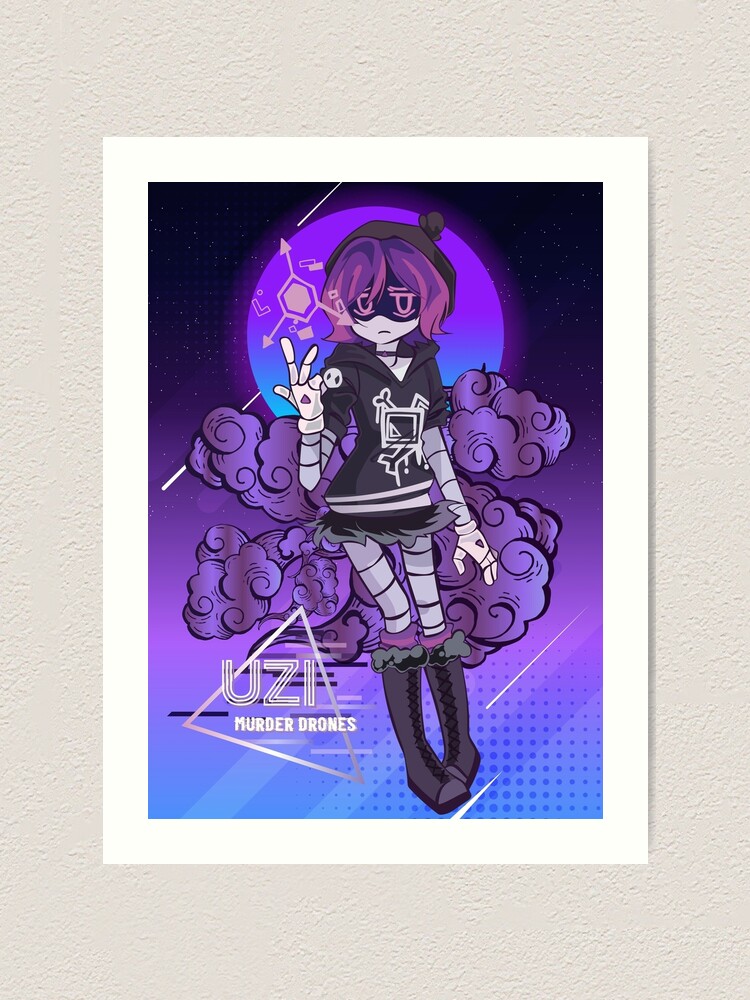 "Murder Drones Retro Uzi Absolute Solver" Art Print for Sale by ...