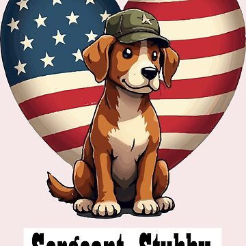 "Sergeant Stubby Dog Hero of World War " Sticker for Sale by WAISLYV ...
