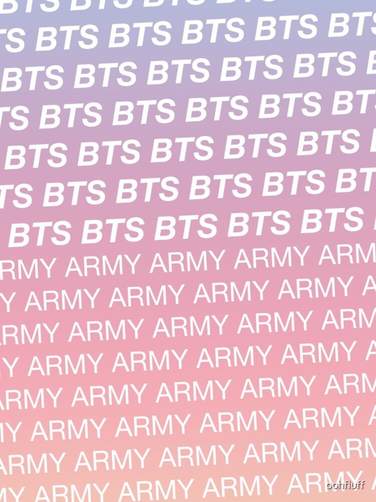 "BTS ARMY Love Yourself-Themed Text Pattern" iPhone Case for Sale by ...