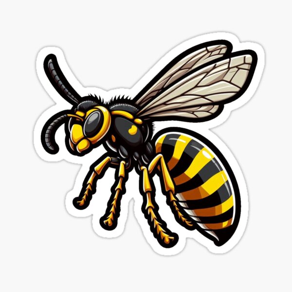 "wasp" Sticker for Sale by MixtaGraphics | Redbubble