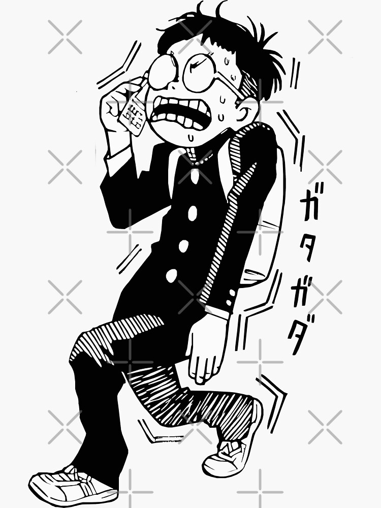 "Okarun Walking Sticker Dandadan" Sticker by Steamjack | Redbubble