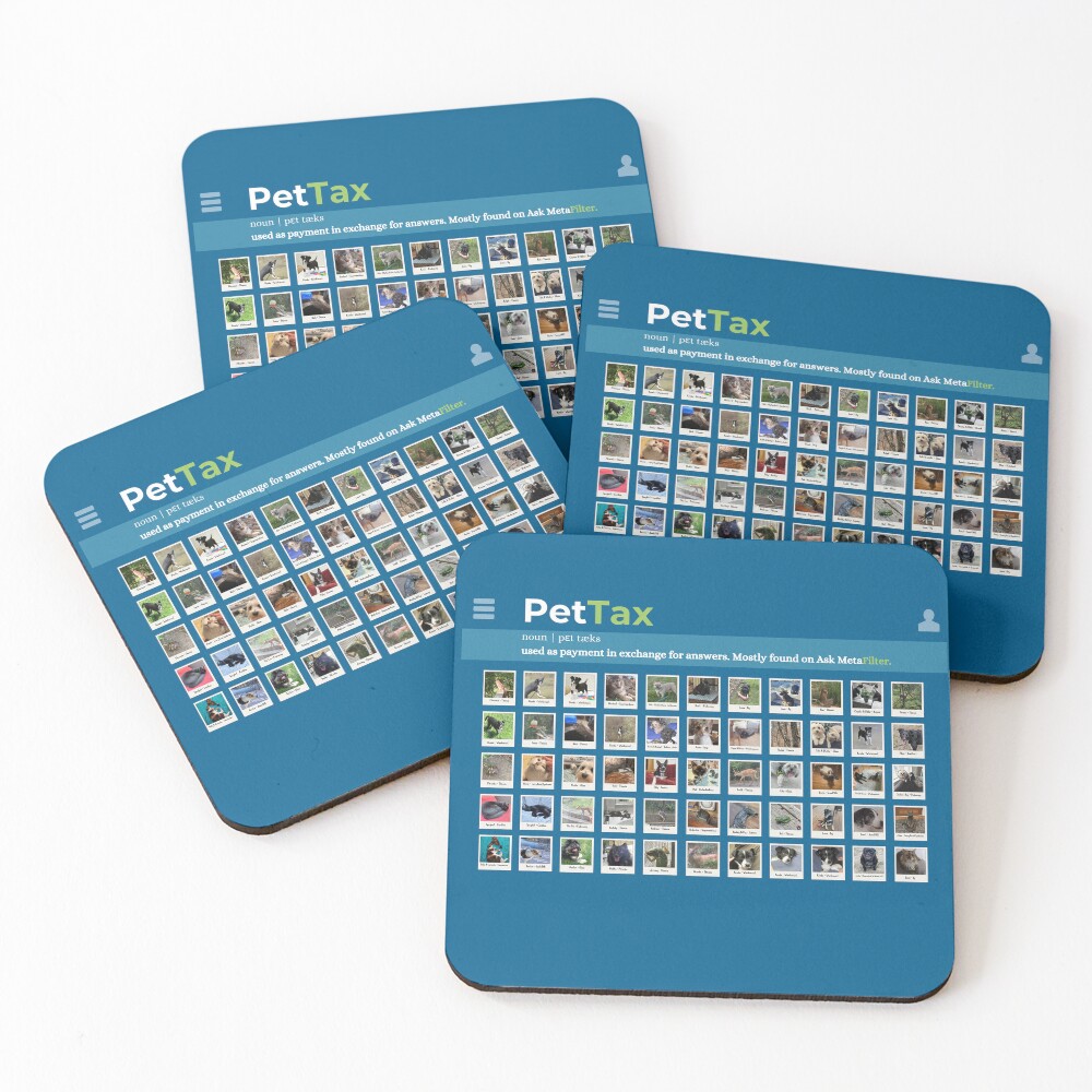 "MeFi Pet Tax" Sticker for Sale by MetaFilter | Redbubble
