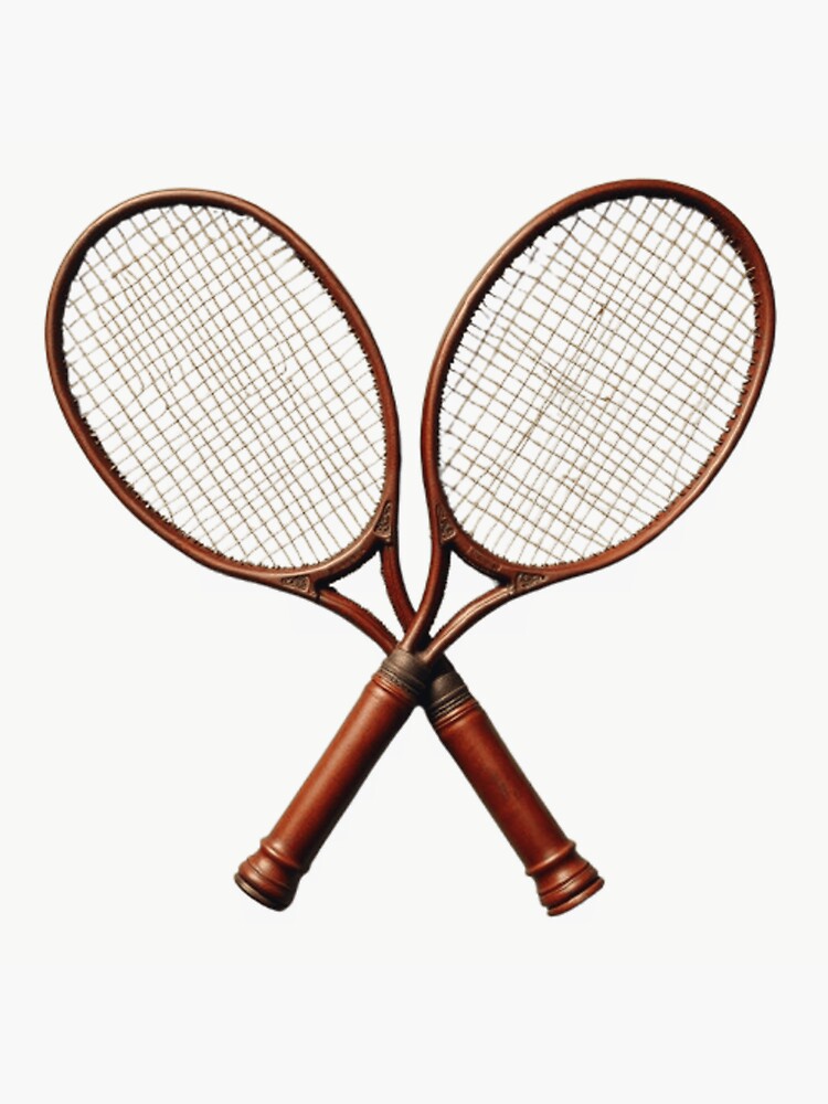 "vintage Tennis Rackets" Sticker for Sale by ArtQueen777 | Redbubble