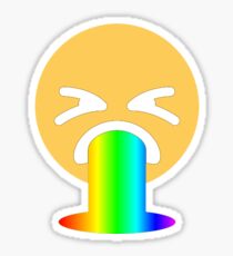 Puke Emoji Stickers | Redbubble