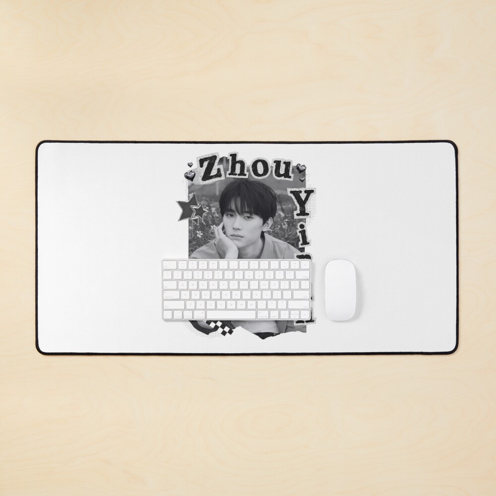 "Zhou Haoran C-Drama Actor Black and White Collage Design" Sticker for ...