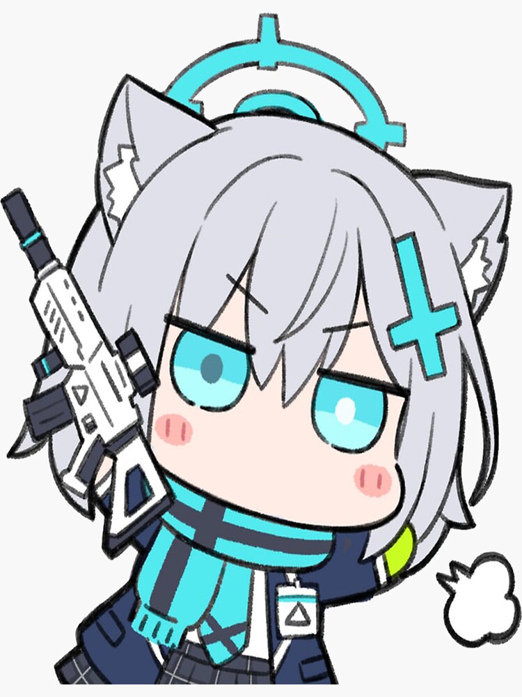 "Blue Archive Shiroko" Sticker for Sale by Lottart | Redbubble