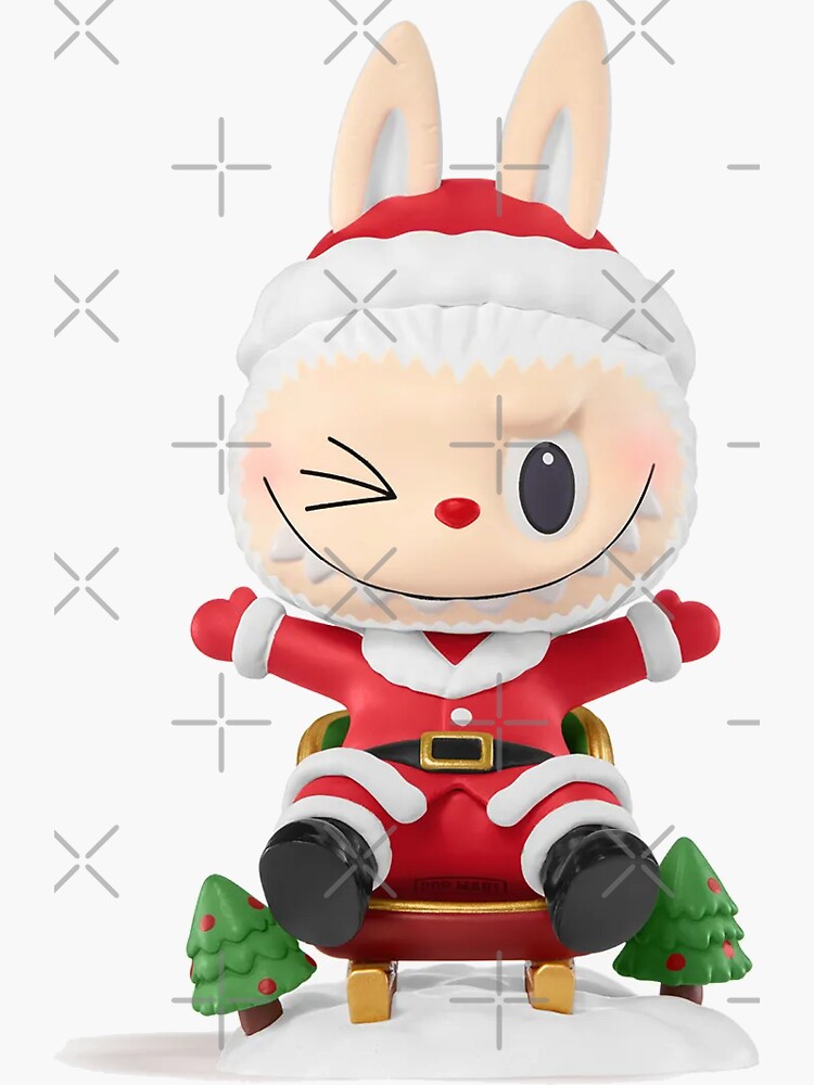 "Labubu - as Santa Claus - Christmas - Popmart" Sticker for Sale by ...