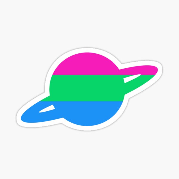 "Polysexual Pride Planet" Sticker for Sale by apollojj | Redbubble