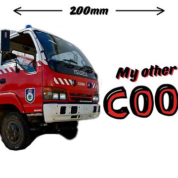 "My Other Vehicle is Cooma 7" Sticker for Sale by Incidentmeme | Redbubble