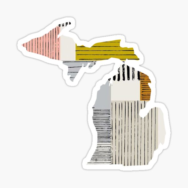 "Michigan" Sticker for Sale by meganmilli | Redbubble