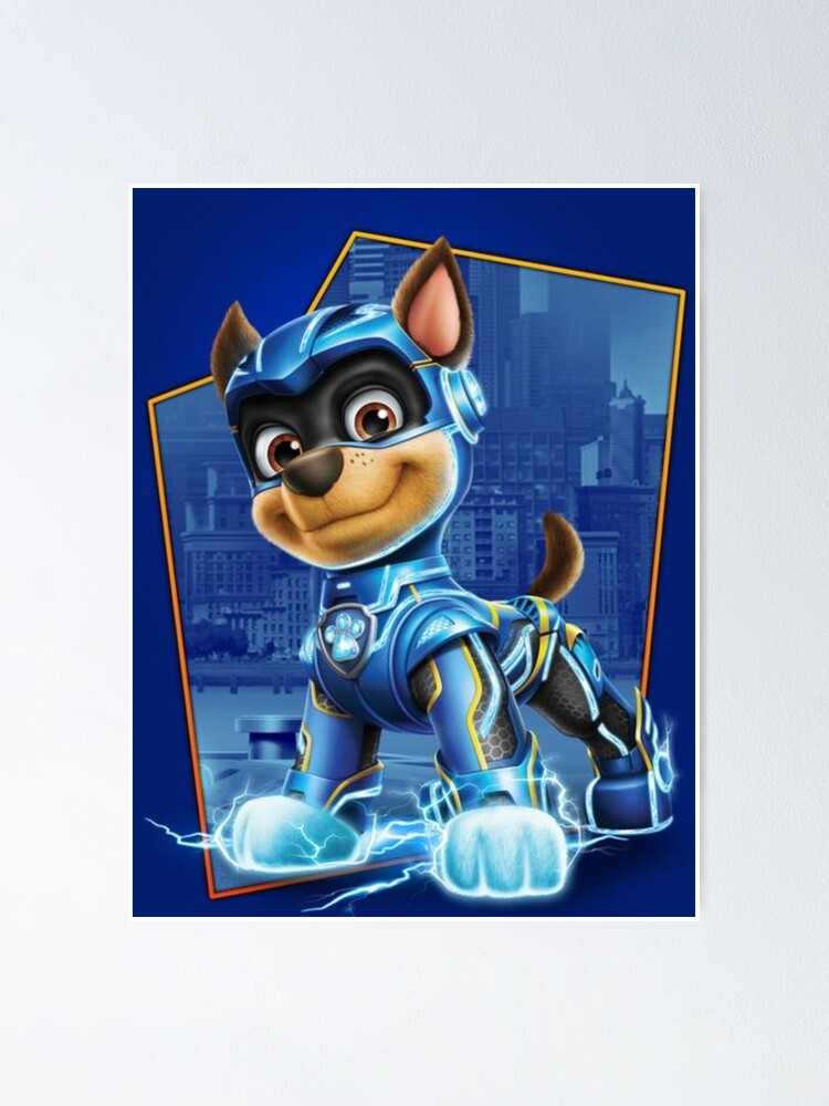 "Paw Patrol Chase Character Mighty Chase in suit" Poster for Sale by ...