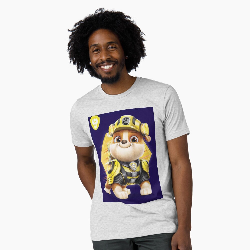 "Paw Patrol Rubble Character Mighty Rubble in suit" Sticker for Sale by ...