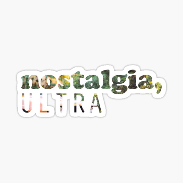 "Nostalgia Ultra - Frank Ocean" Sticker for Sale by SleepGod | Redbubble