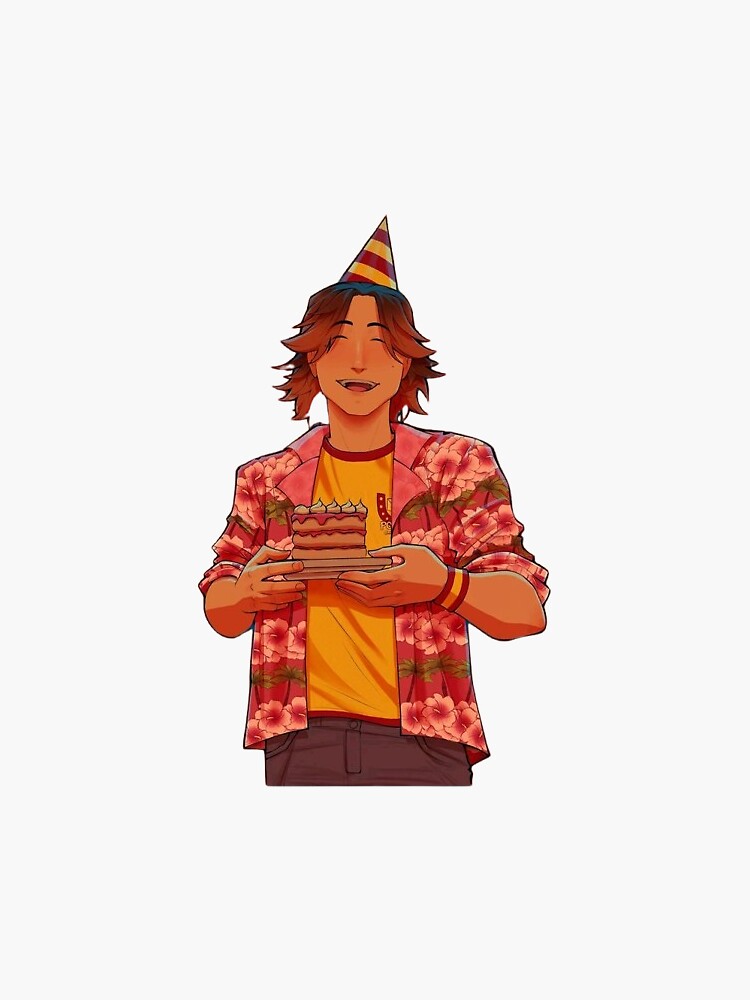 "daisuke mouthwashing" Sticker for Sale by Biscuitklanis | Redbubble