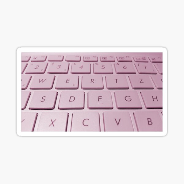 "Keyboard pink" Sticker for Sale by IKET | Redbubble