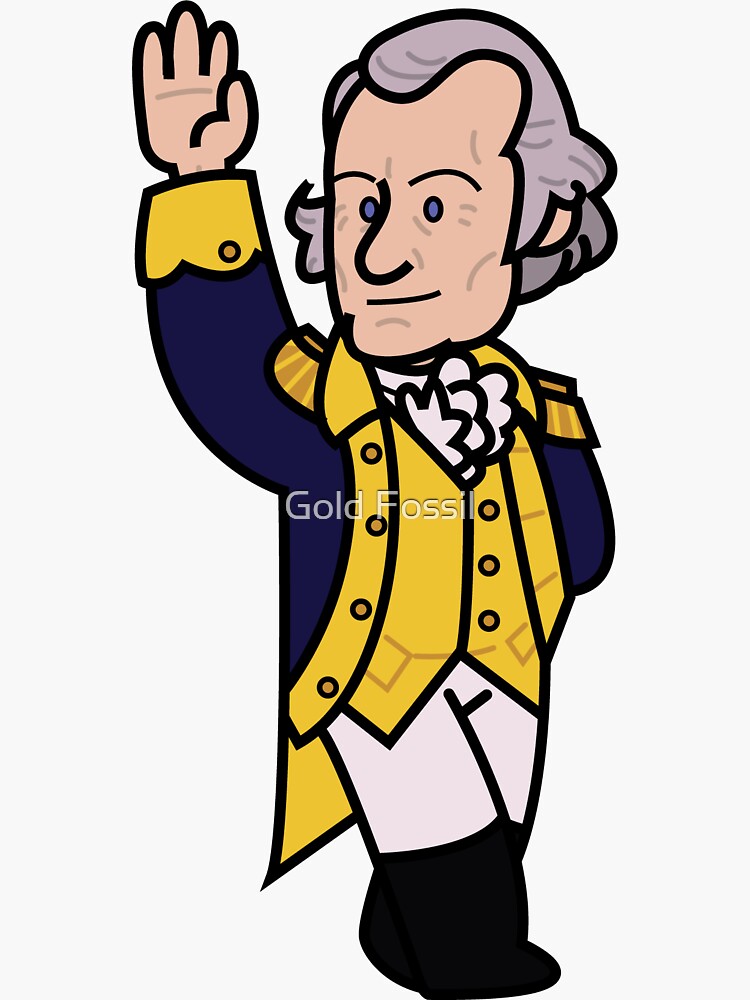 George Washington Clip Art Moving George Washington Stickers For Sale