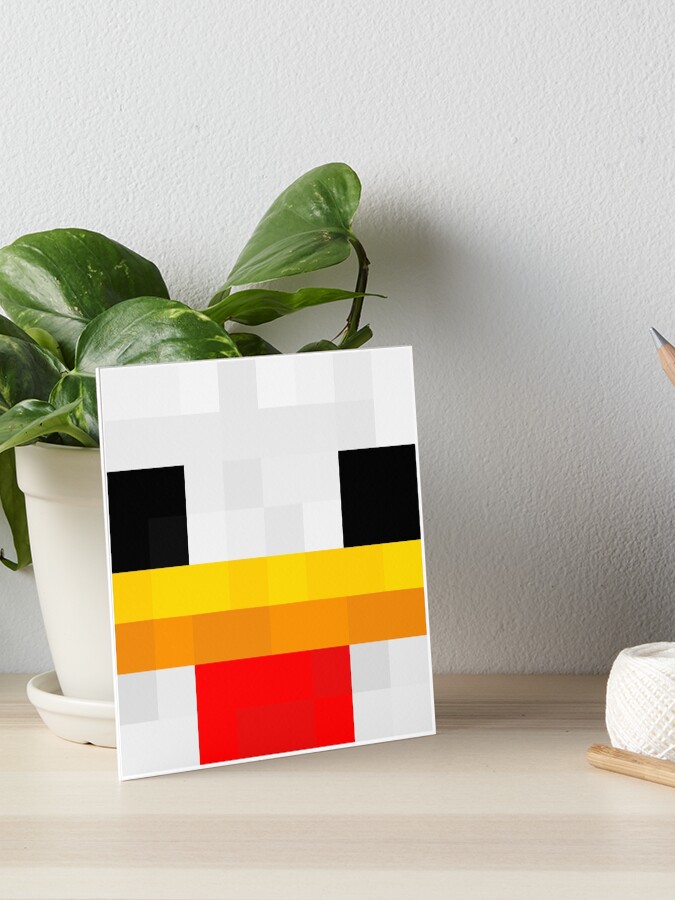 Pixel Art De Visage De Poulet Minecraft