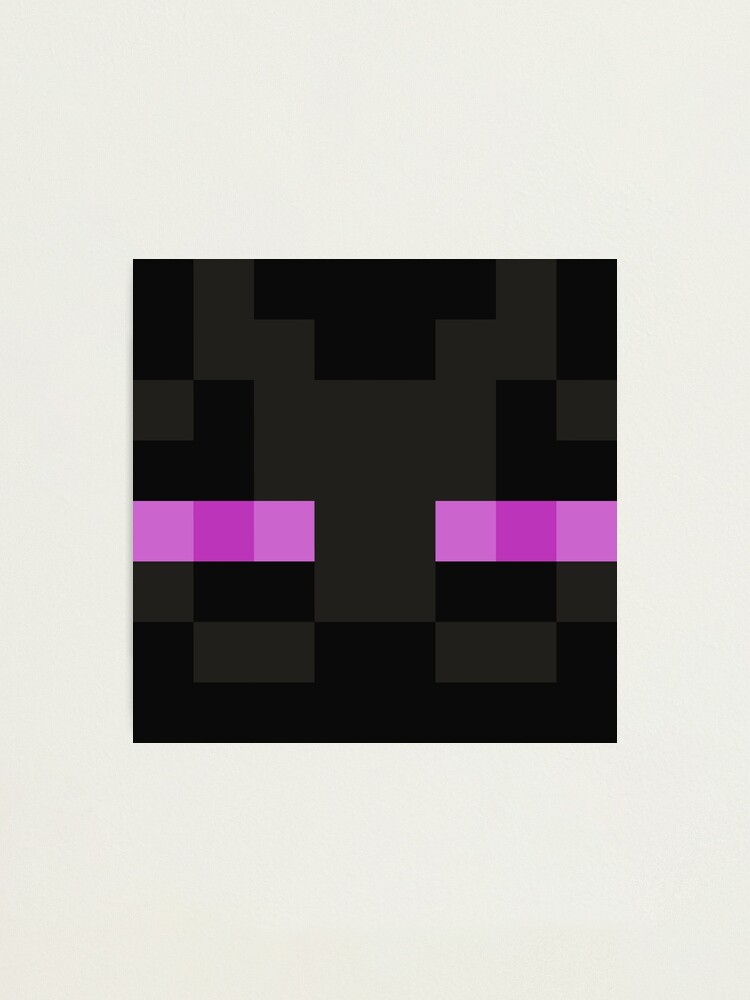 Minecraft Enderman Gezicht Pixel Art