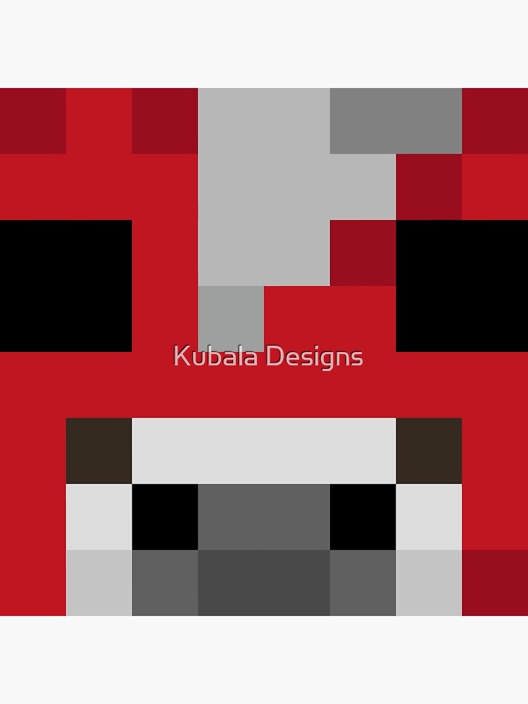 Minecraft Cow Head Pixel Art