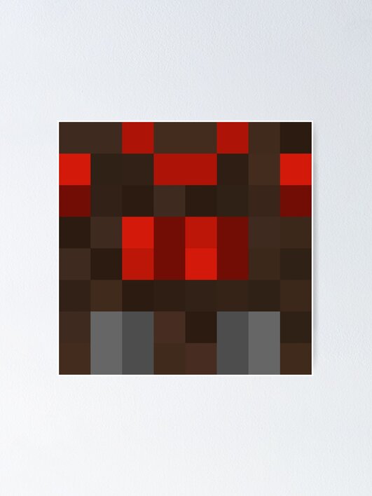 Minecraft Spider Face Pixel Art