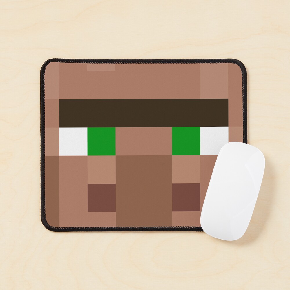 "Villager Minecraft Head Pixel Art Design" Sticker for Sale by Darcekar ...