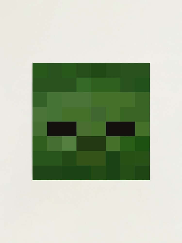 Zombie Hoofd Minecraft Pixel Art